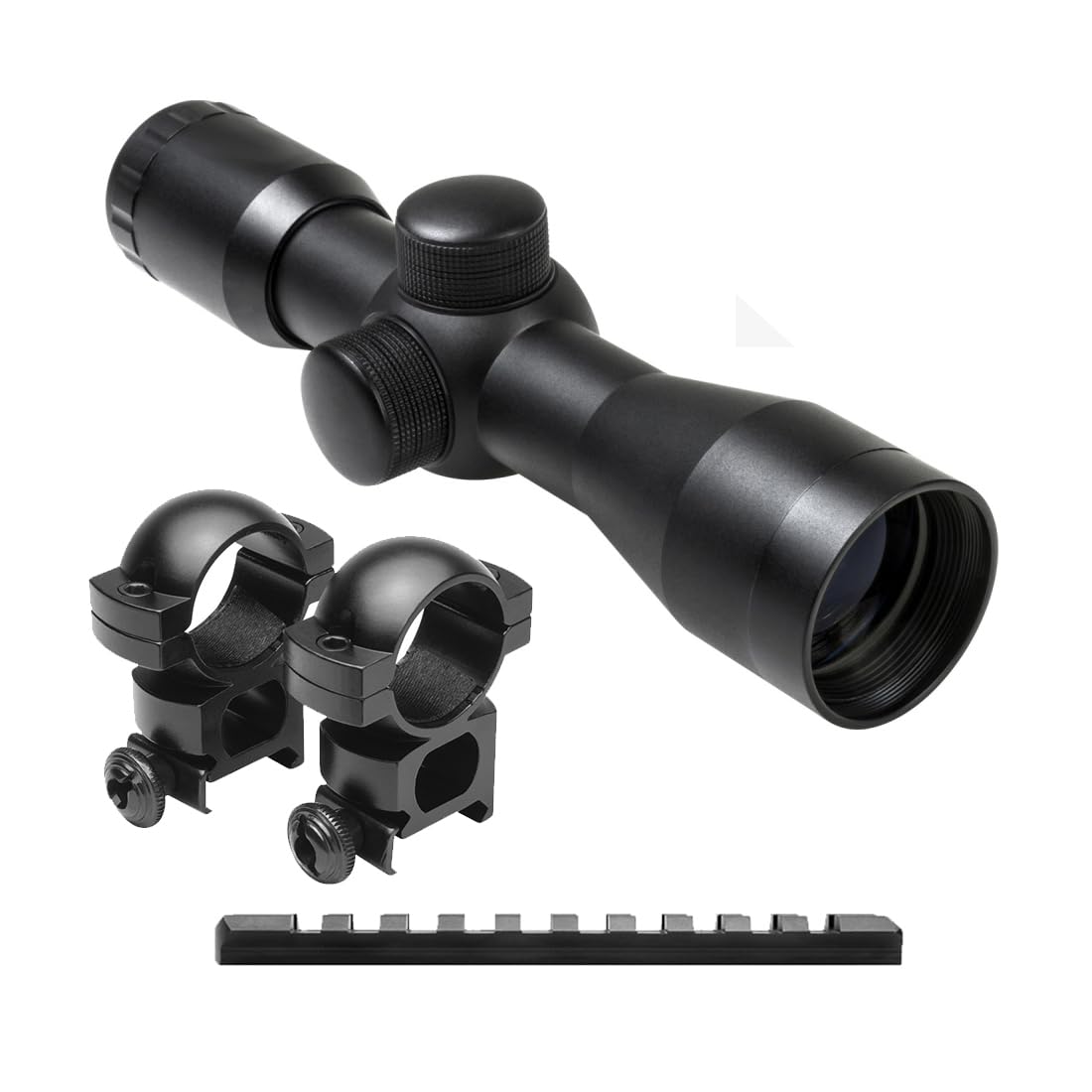 M1SURPLUS Compact Hunting 4x30 Rifle Scope Kit for Ruger 10/22 Includes Free Mount and Rings