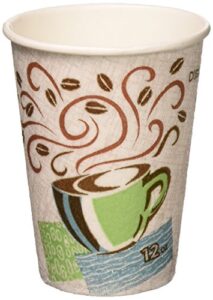 dixie paper perfectouch disposable hot cups, 12 oz cups / 50 count