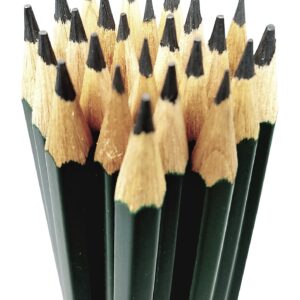 Faber-Castell pencils, Castell 9000 graphite pencils, 8B Pre-sharpened Black lead pencils for sketch, shading, drawing, artist - box of 12 (8B)