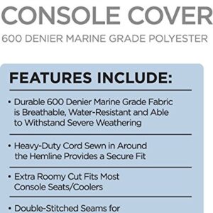 GOODSMANN 600 Denier Center Console Boat Cover Accessory Waterproof Boat Cover Weather Protection Trailerable Boat Cover Fits Models Up to 58'' Height, 45'' Length, 34'' Width 9921-0162-31