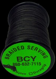 bcy 350 nylon braided serving black .015