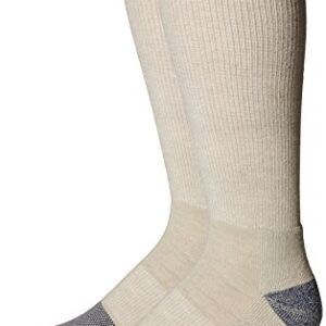 Top Flite Men's Sport Half Cushion Crew Ultra Dri Socks 2 Pair Pack, Khaki, Sock Size:10-13/Shoe Size: 6-12