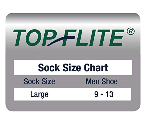 Top Flite Men's Sport Half Cushion Crew Ultra Dri Socks 2 Pair Pack, Khaki, Sock Size:10-13/Shoe Size: 6-12