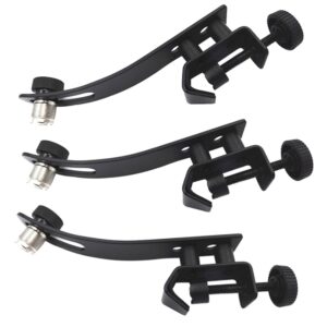 boseen drum microphone shockproof clip rim mount holder metal universal tom mic set clamp adjustable(pack of 3)