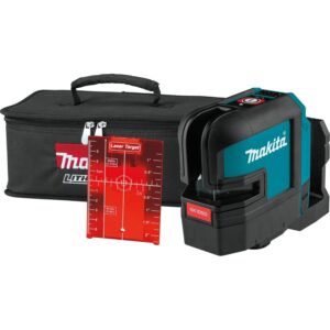 makita sk105dz 12v max cxt lithium-ion cordless self-leveling cross-line red beam laser, tool only