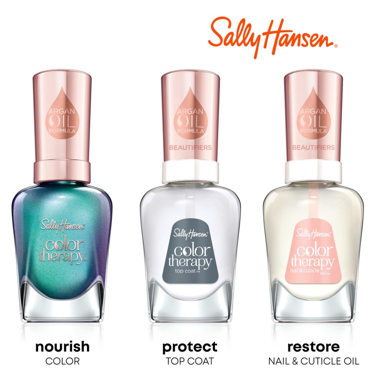 Sally Hansen Color Therapy Nail Polish 370 Unwine'd, 0.5 fluid_ounces