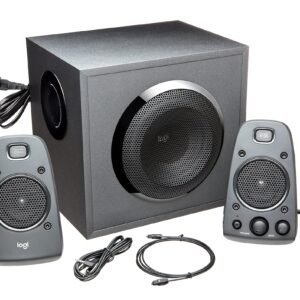 Logitech Z625 Powerful THX® Certified 2.1 Speaker System with Optical Input, black