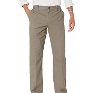 Amazon Essentials Men's Classic-Fit Wrinkle-Resistant Flat-Front Chino Pant (Available in Big & Tall), Taupe, 40W x 30L