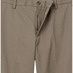 Amazon Essentials Men's Classic-Fit Wrinkle-Resistant Flat-Front Chino Pant (Available in Big & Tall), Taupe, 40W x 30L