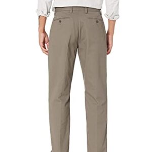 Amazon Essentials Men's Classic-Fit Wrinkle-Resistant Flat-Front Chino Pant (Available in Big & Tall), Taupe, 40W x 30L