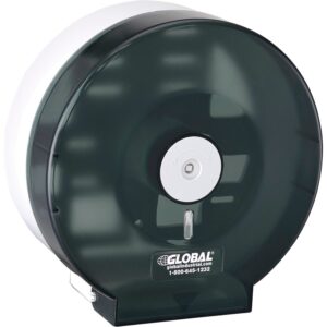 global industrial plastic jumbo bathroom tissue dispenser, one 9" roll