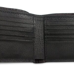 Black Genuine Alligator Skin Hipster Wallet Handmade with 12 Card Slots