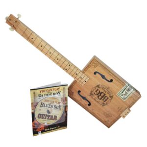 hinkler 3 string electric blues box slide guitar kit (ebb)