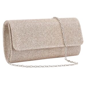 naimo flap dazzling clutch bag evening bag with detachable chain