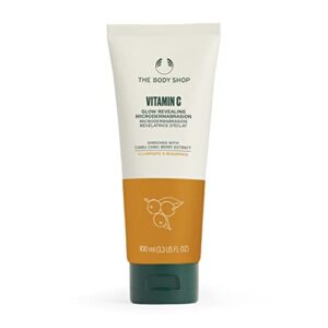 the body shop vitamin c glow boosting microdermabrasion – exfoliation for tired, dull skin – vegan – 100ml