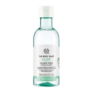 the body shop aloe calming toner – tones & soothes sensitive skin – vegan – 8.4 oz