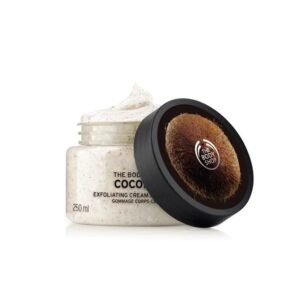 the body shop coconut exfoliating cream body scrub, 8.5 oz