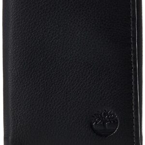 Timberland mens Exclusive Blix Fine Leather Trifold Wallet, Black, One Size US