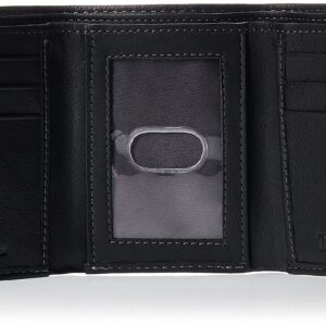 Timberland mens Exclusive Blix Fine Leather Trifold Wallet, Black, One Size US