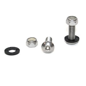 Marine Masters Expanded Deck Rigging Kit Accessory for Kayaks Canoes and Boats with Lock Nuts (Black Stainless Steel)