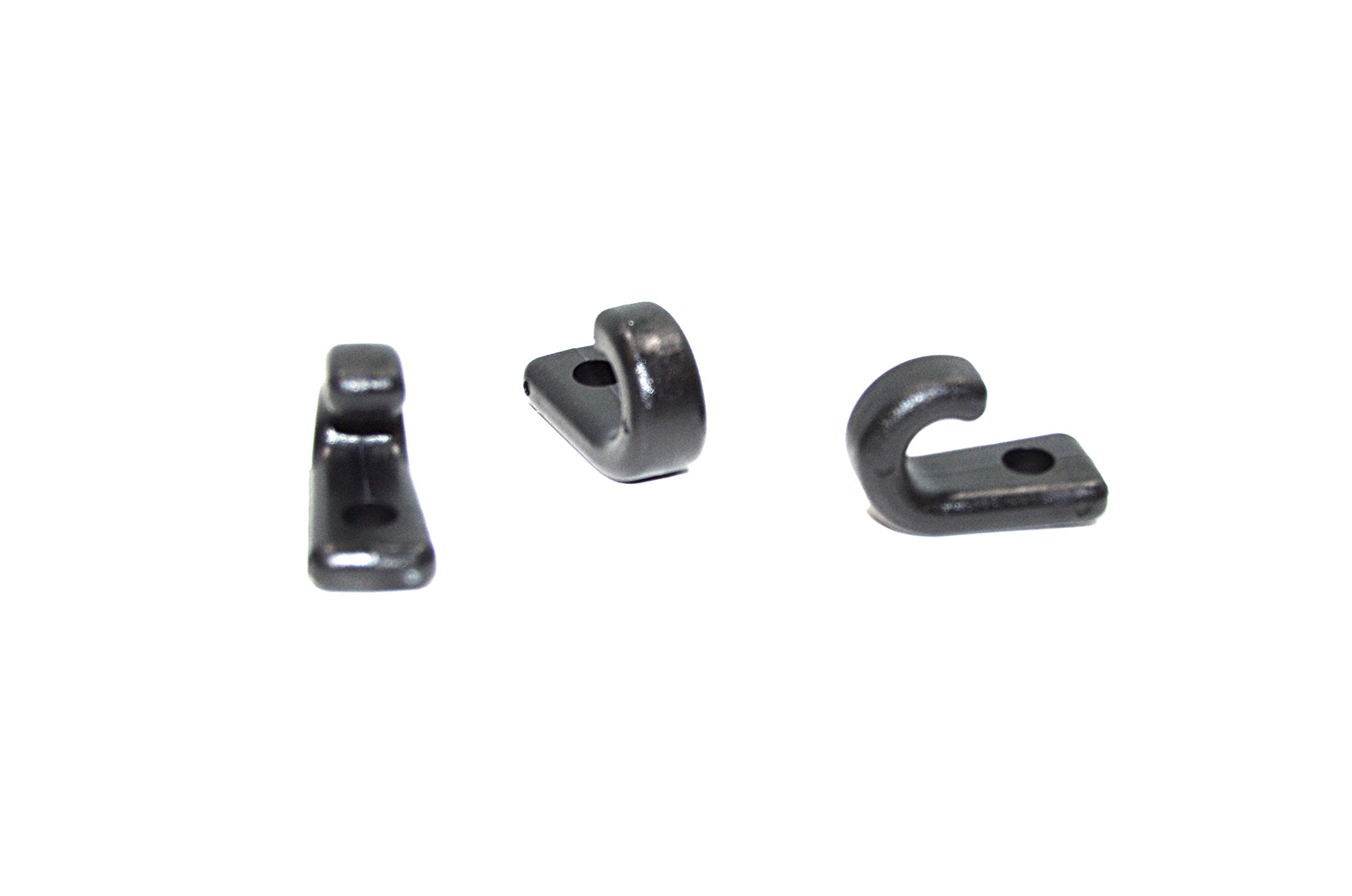 Marine Masters Expanded Deck Rigging Kit Accessory for Kayaks Canoes and Boats with Lock Nuts (Black Stainless Steel)