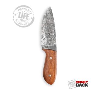 Perkin Knives Custom Handmade Damascus Steel Knife Hunting Knife - Bushcraft Knife