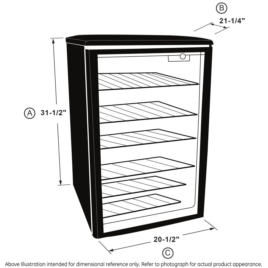 Haier 150-Can Mini Fridge With Lock & Key, Glass Door, Automatic LED Interior Light, 4 Full-Width Glass Shelves & Adjustable Thermostat, Stainless Steel