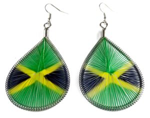 jamaica flag earrings