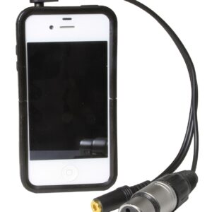 LyxPro XLR Female to TRRS, Connects Professional XLR Microphones to iOS, iPhone, iPad, and iPod Includes Output for Headphones, Small (10 Inches)