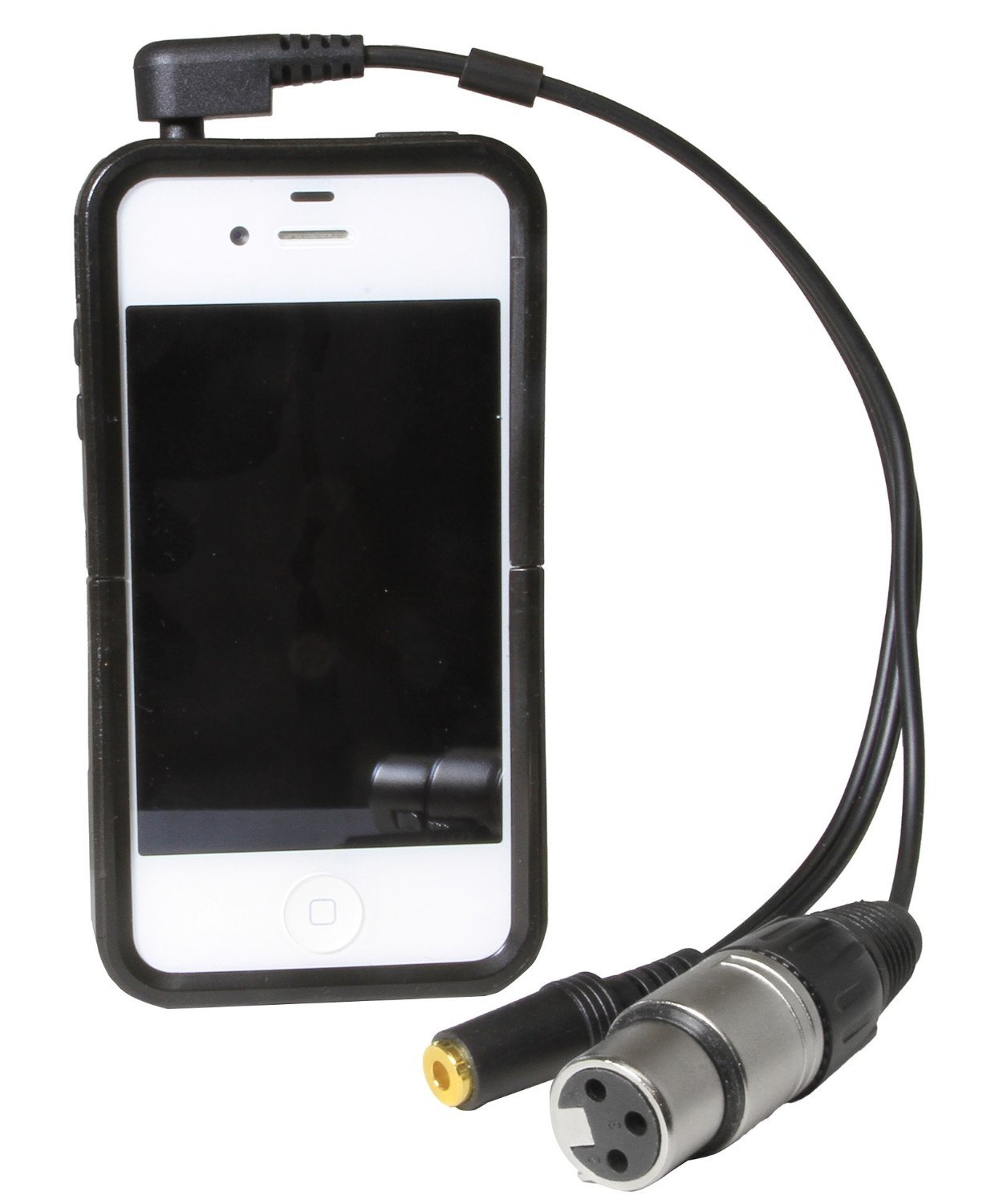 LyxPro XLR Female to TRRS, Connects Professional XLR Microphones to iOS, iPhone, iPad, and iPod Includes Output for Headphones, Small (10 Inches)