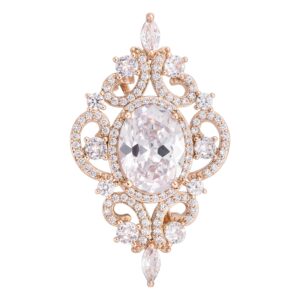 selovo sparkle vintage bridal pin brooch for wedding cubic zirconia