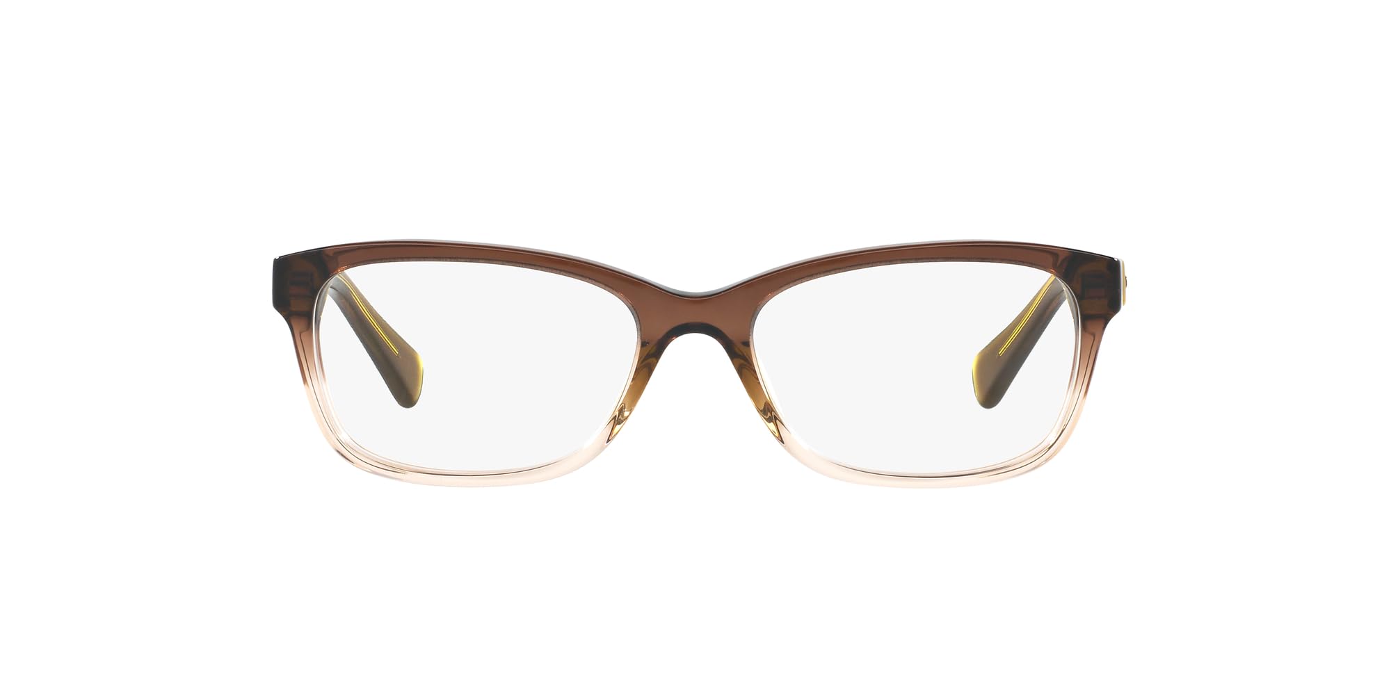 Coach HC6089 Prescription Eyewear Frames, Transparent Olive Gradient/Demo Lens, 51 mm