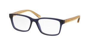 tory burch ty 2064-1562 eyeglasses navy/pinot w/demo lens, 52mm