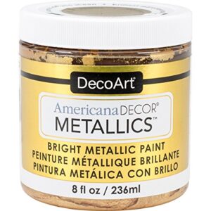 decoart decadmtl-36.4 ameri deco mtlc 24k gold americana decor metallics 8oz, 1