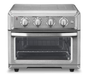 air fryer + convection toaster oven by cuisinart, 7-1 oven with bake, grill, broil & warm options, stainless steel, toa-60