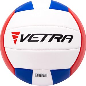 VETRA Premium Soft Touch Volleyball-Official Size 5 for Indoor/Outdoor/Gym/Beach Games - Durable Stitching, PVC Cover & Soft Grip Technology-Ideal for Adults, Girls, Beginners and Gifts