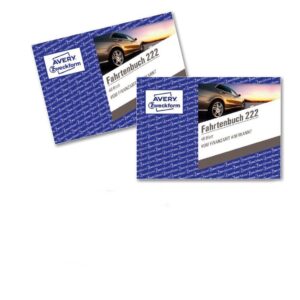 avery zweckform 222 car ride book (a6 landscape format 40 sheets – white 2 items