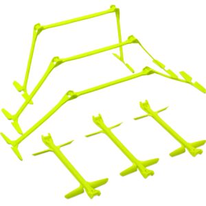 QUICKPLAY PRO Adjustable Height: 6", 9" + 12" The Original All-in-One Speed Hurdles (Set of 6) Speed Training Hurdles, Agility Hurdles and Plyometric Hurdles Patented