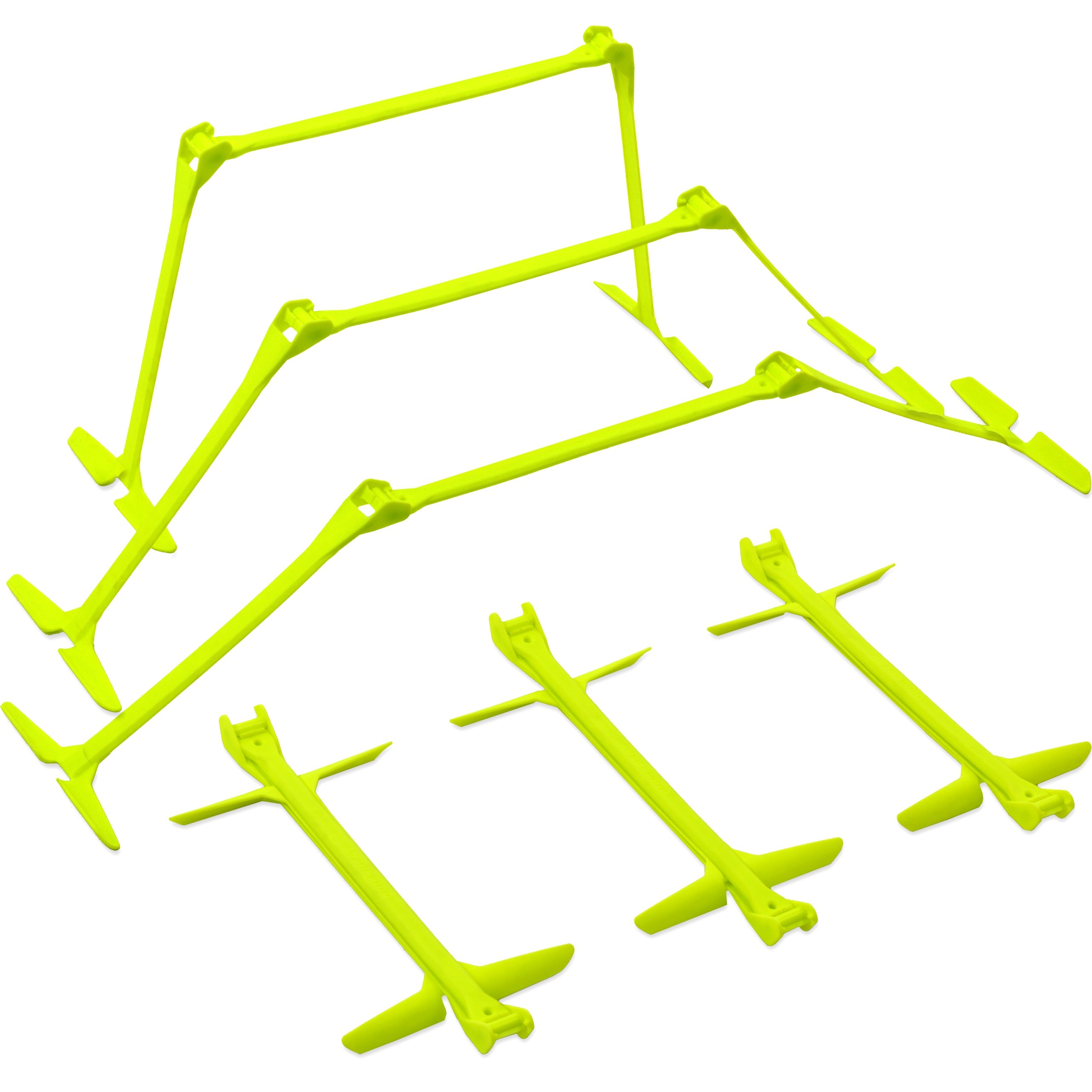 QUICKPLAY PRO Adjustable Height: 6", 9" + 12" The Original All-in-One Speed Hurdles (Set of 6) Speed Training Hurdles, Agility Hurdles and Plyometric Hurdles Patented