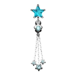 star twinkle reverse wildklass belly button ring