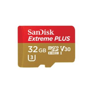 sandisk 32gb extreme plus microsdhc class 10 u3 memory card