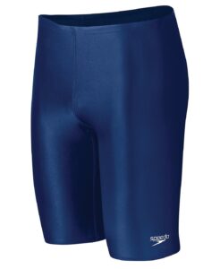 speedo mens swimsuit jammer powerflex eco solid adult - manufacturer discontinued short, speedo navy, 36 us