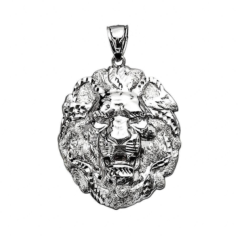 Large Textured Lion Pendant