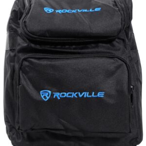 Rockville RLB30 Bag for 4 Slim Par Chauvet/ADJ Lights+Controller+Accessories,Black