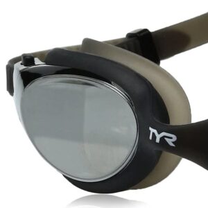 TYR Vesi Mirrored Googles, Silver/Black, One Size