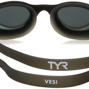 TYR Vesi Mirrored Googles, Silver/Black, One Size