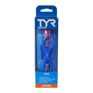 TYR Junior Vesi Googles, Clear/Blue, One Size