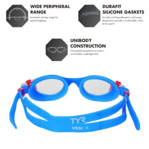 TYR Junior Vesi Googles, Clear/Blue, One Size