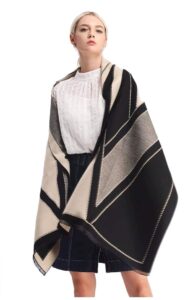 jeelow winter scarf scarfs for women, cashmere like blanket scarf pashmina shawls and wraps scarves (abstract)