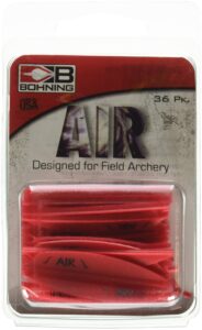 bohning 2" air vane red 2" air vane, 36pk